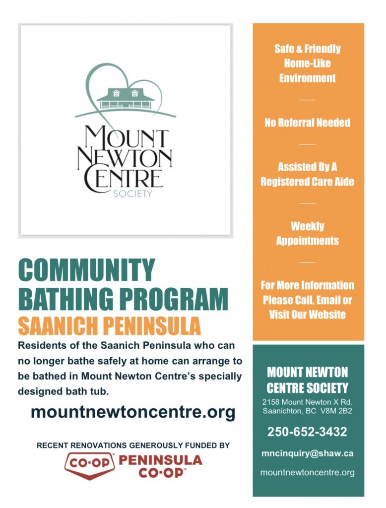 Community Bathing Program - Mount Newton Centre Society