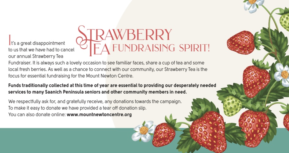 Strawberry Tea Fundraiser 2020 - Mount Newton Centre Society